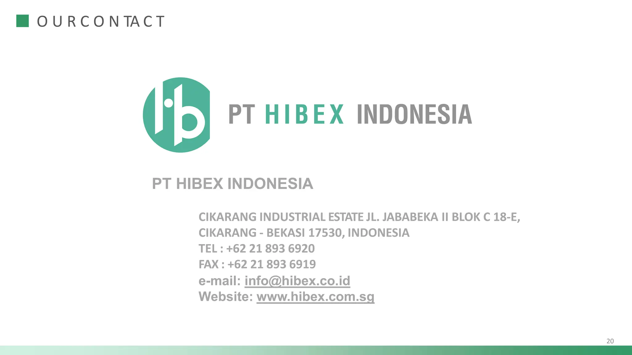 Hibex Profile 2023 for order machine etc. | PDF