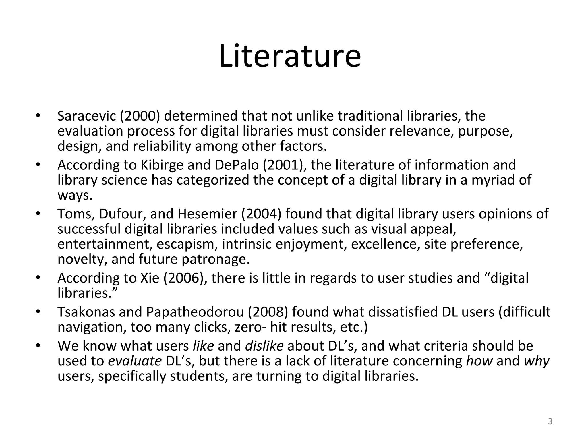 Library Science Students and Digital Libraries | PPT