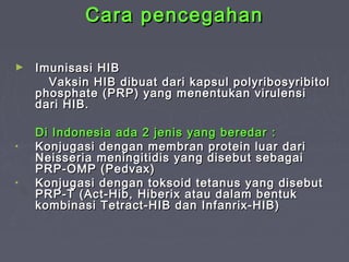 Hib prp t & hib prp-omp | PPT