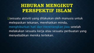 HIBURAN DALAM ISLAM DAN KESESUAIAN DENGAN REMAJA.pptx