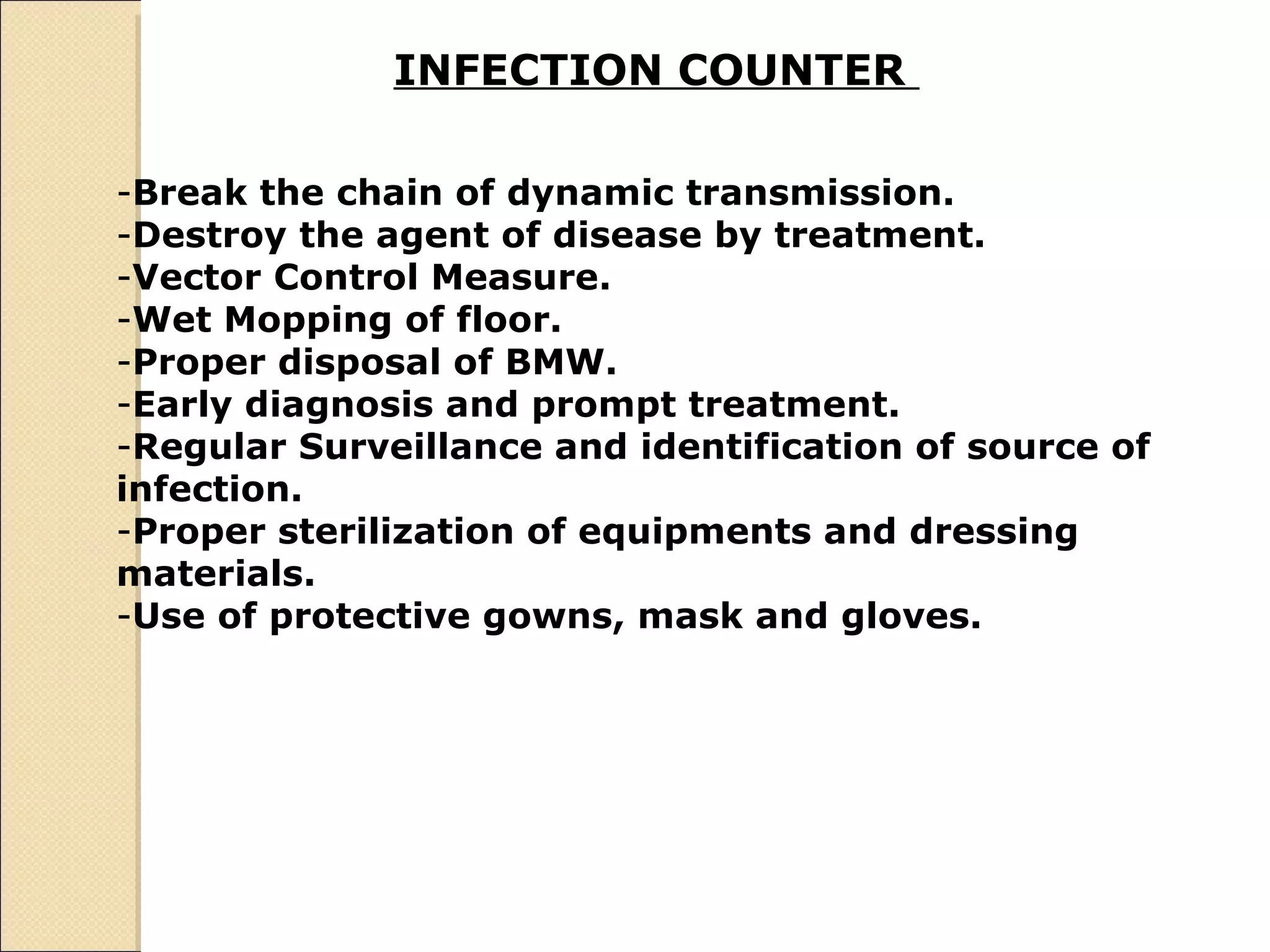 Hospital Infection Control | PPT