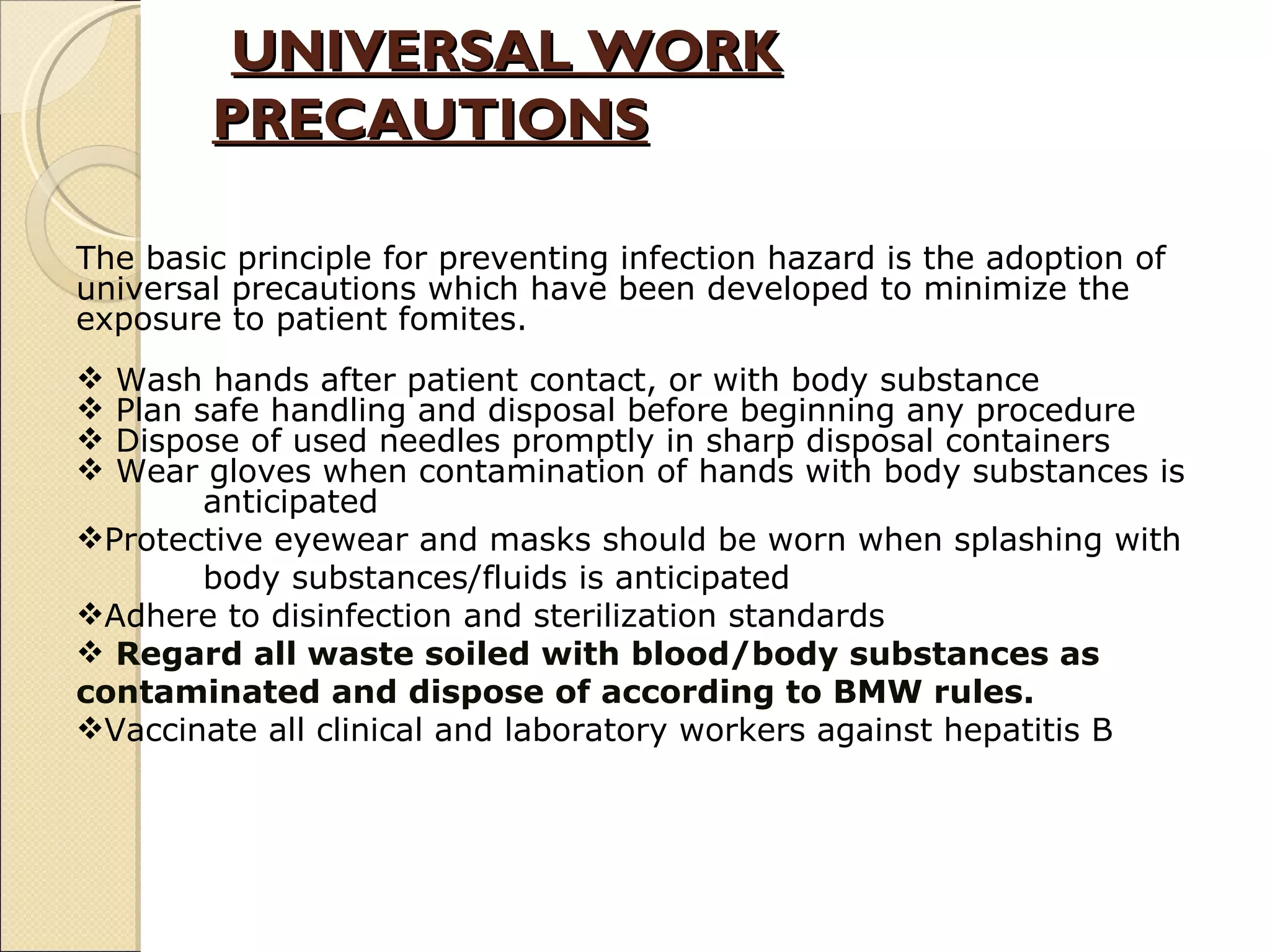 Hospital Infection Control | PPT