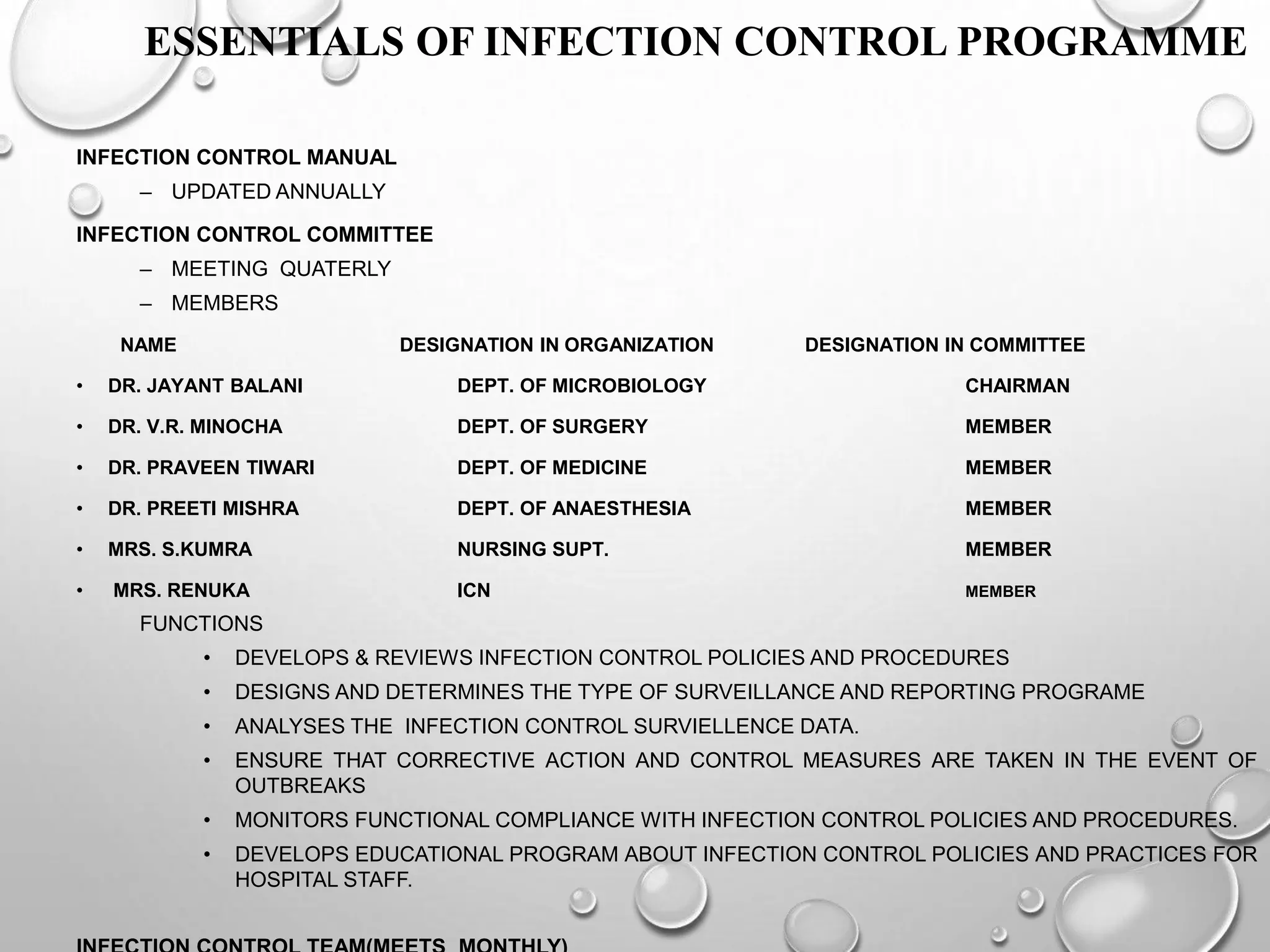 Hospital infection control(Indicators) | PPTX