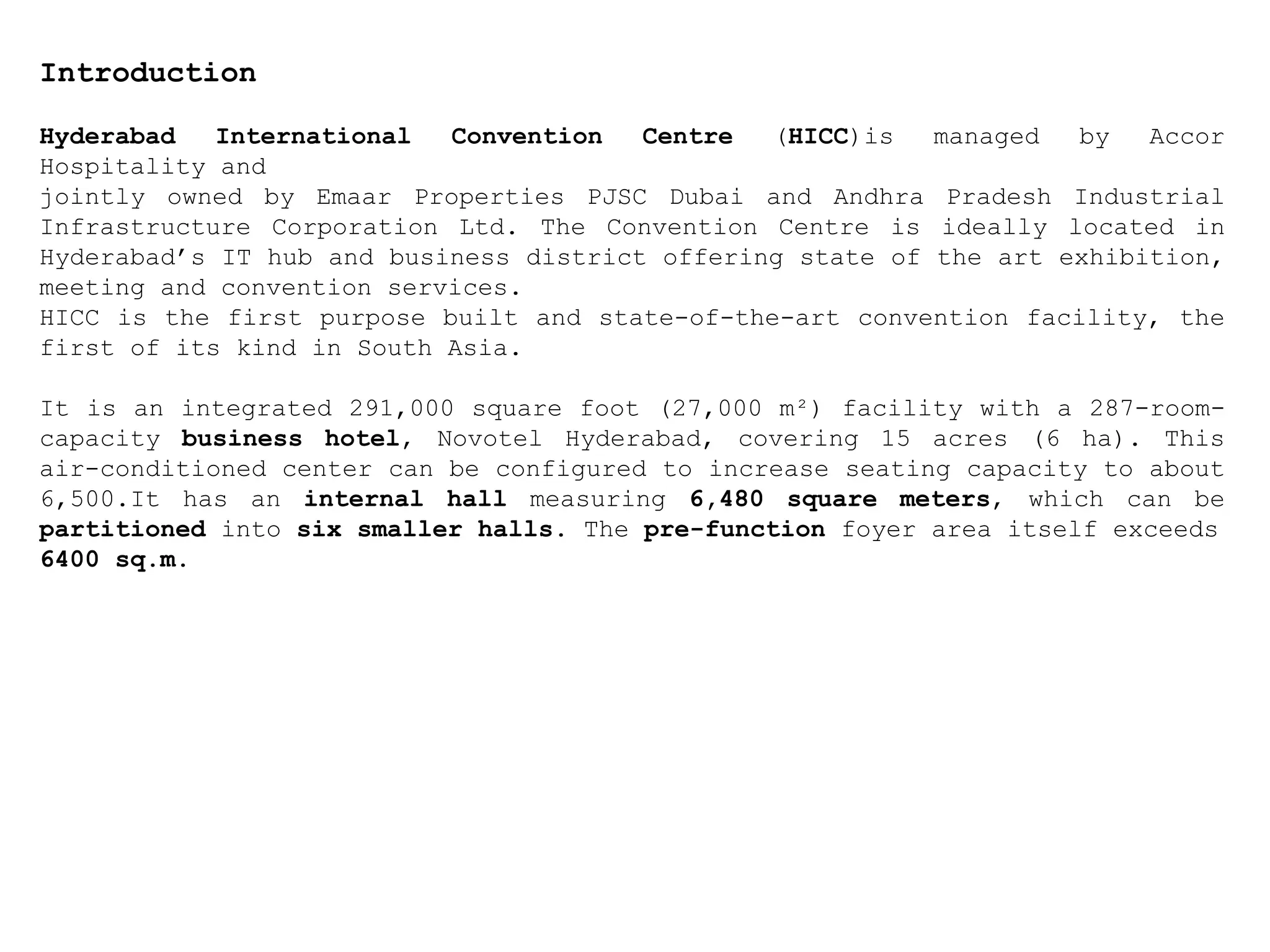 Hyderabad International Convention Centre (HICC) Complete Plans | PPTX