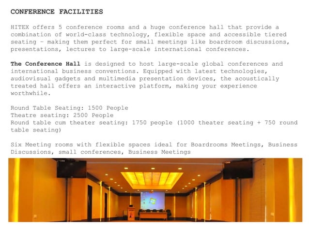 Hyderabad International Convention Centre (HICC) Complete Plans | PPTX