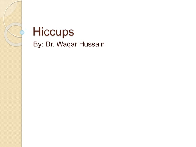 Hiccups | PPTX