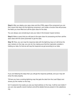Integrating Salesforce Lightning Map with Lead Object | PDF