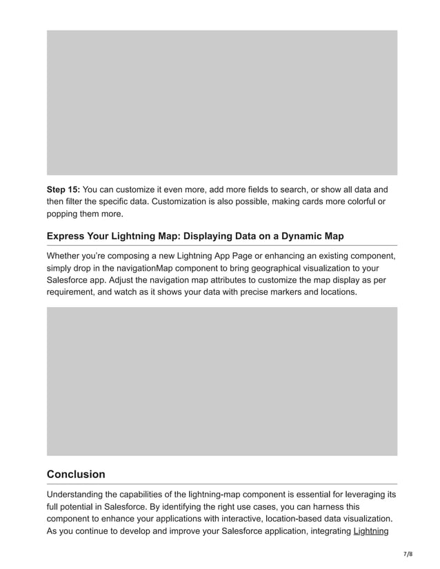 Integrating Salesforce Lightning Map with Lead Object | PDF