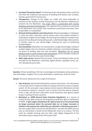 Blockchain for business. Interview-based article - October 2019 ...