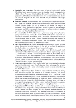 Blockchain for business. Interview-based article - October 2019 ...