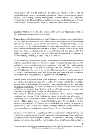 Blockchain for business. Interview-based article - October 2019 ...