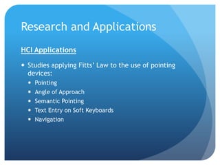 Hick-Hyman & Fitts Law _Jing | PPTX