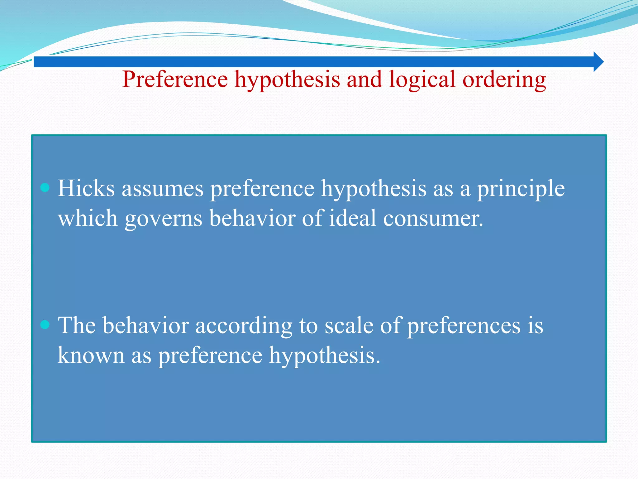 Hicks revision of demand theory | PPTX