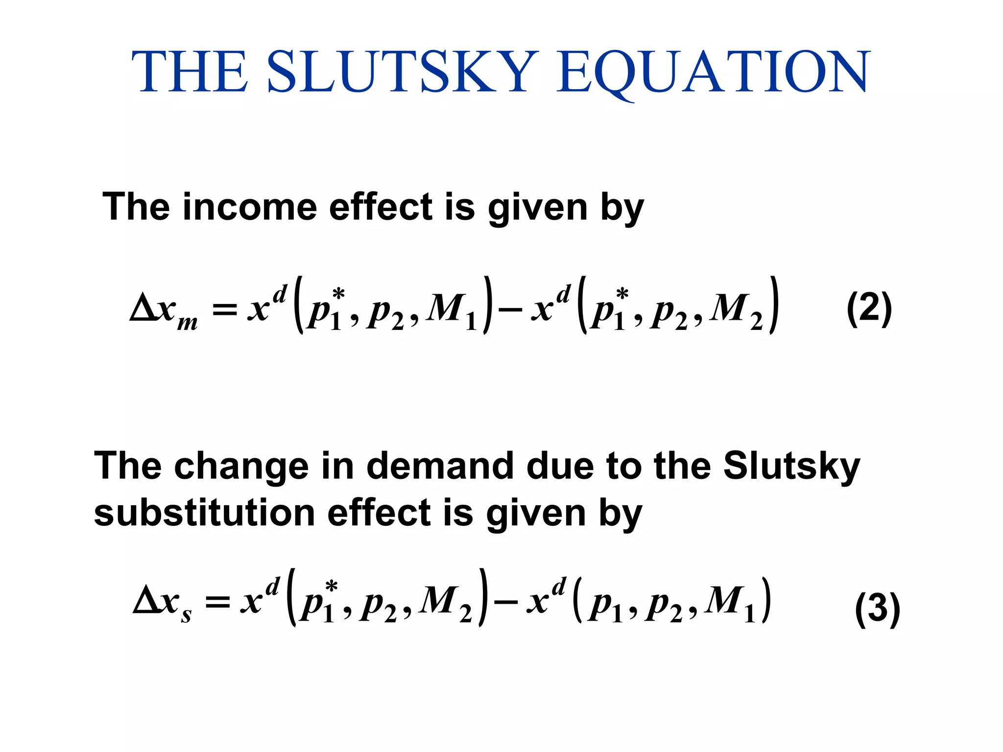Hicks slutsky income and substitution effect | PPT