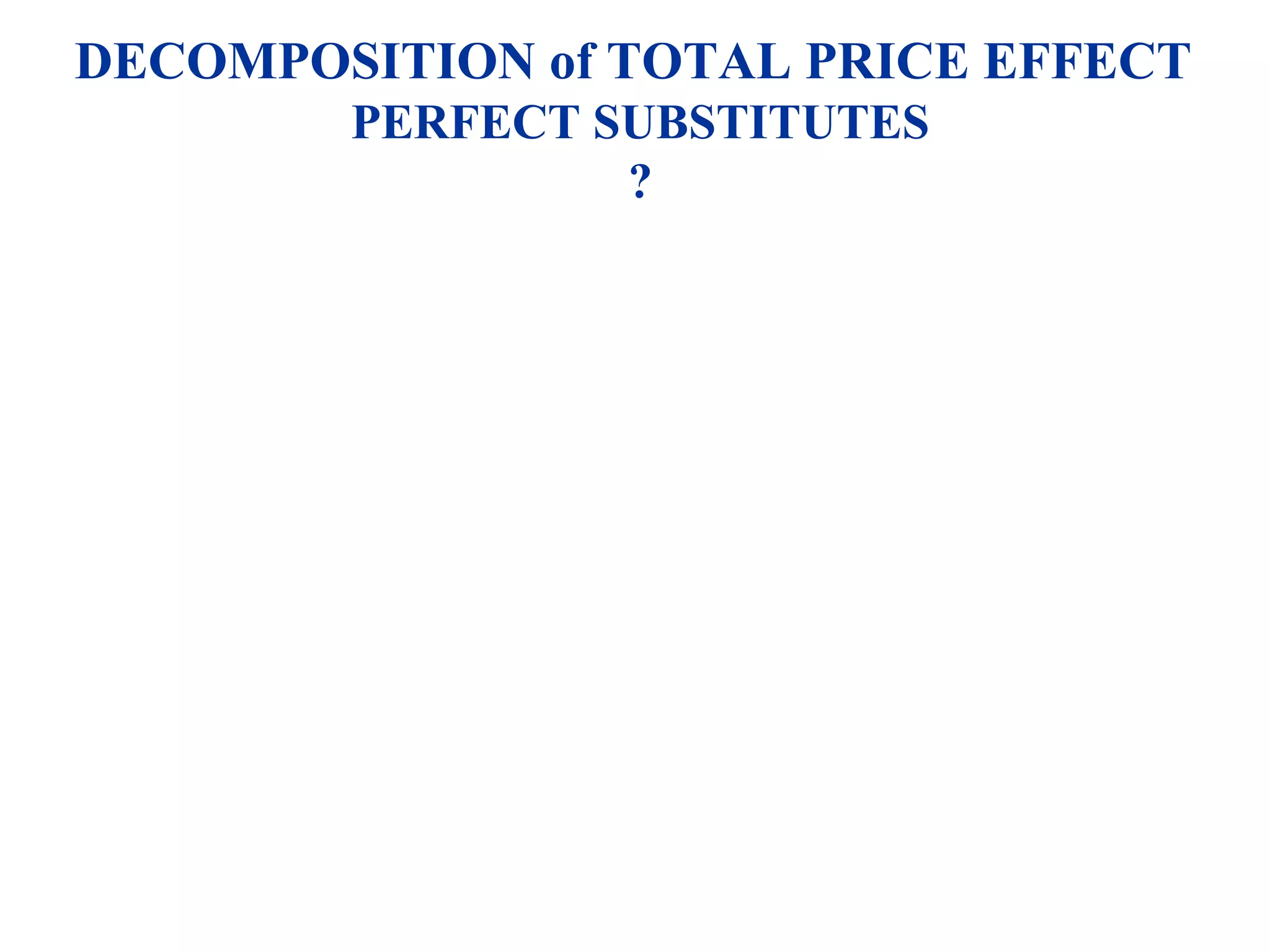 Hicks slutsky income and substitution effect | PPT