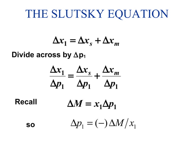 Hicks slutsky income and substitution effect | PPT