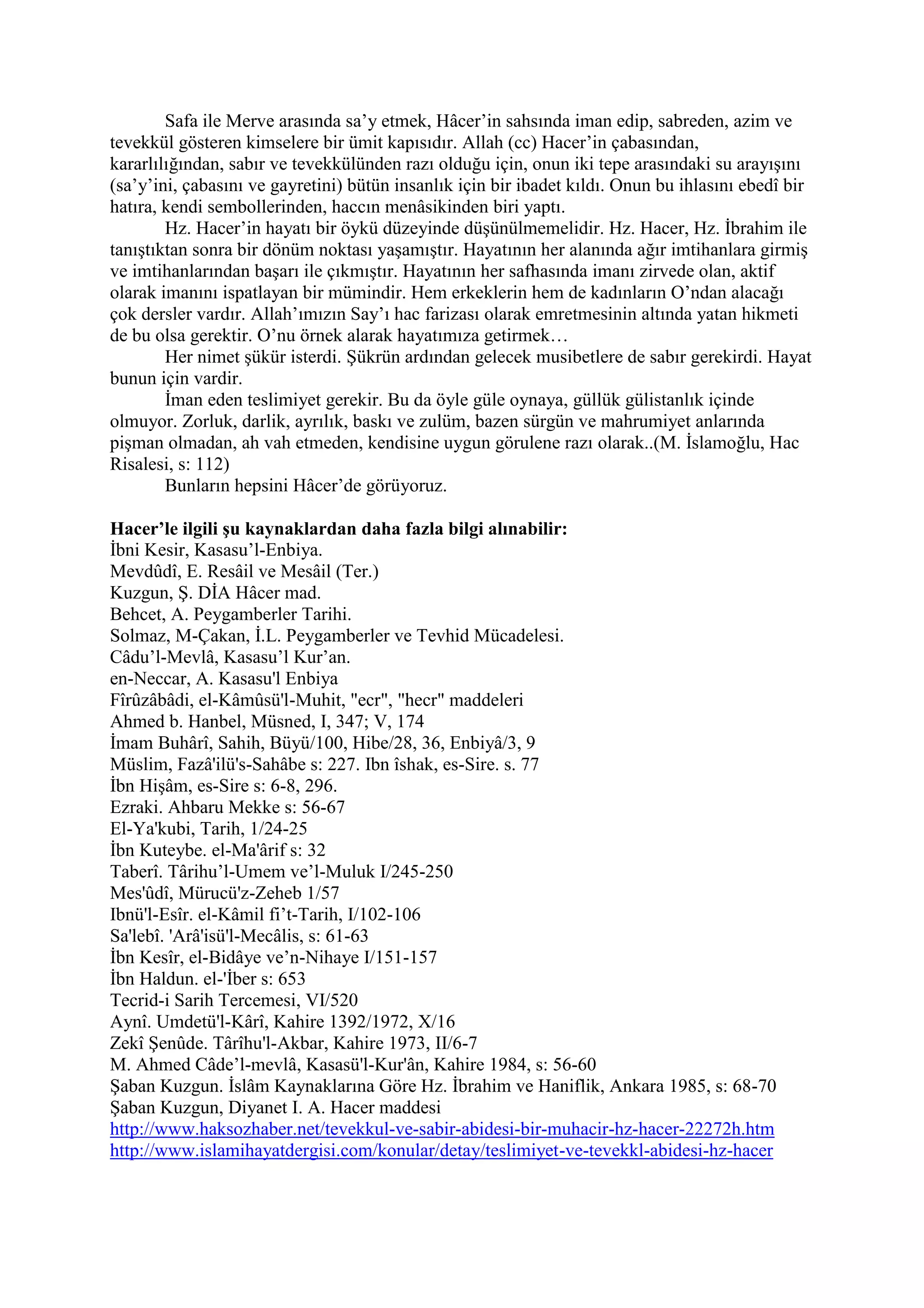 Hi̇creti̇n geli̇ni̇ HACER | DOCX