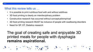 Review Informing the Design of 3D Food Printing for People with ...