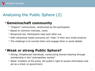 Social capital and the networked public sphere | PPT