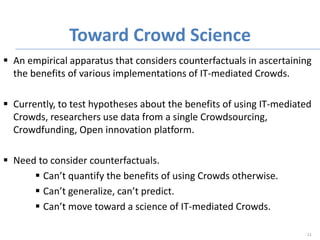 Crowd Science: Measurements, Models, and Methods | PPTX
