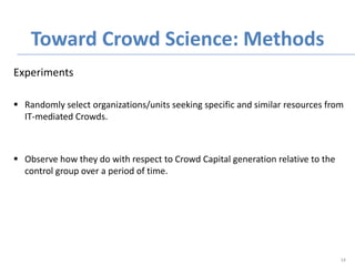 Crowd Science: Measurements, Models, and Methods | PPTX