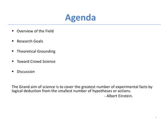 Crowd Science: Measurements, Models, and Methods | PPTX