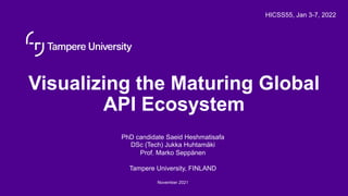 Visualizing the Maturing Global API Ecosystem | PPT