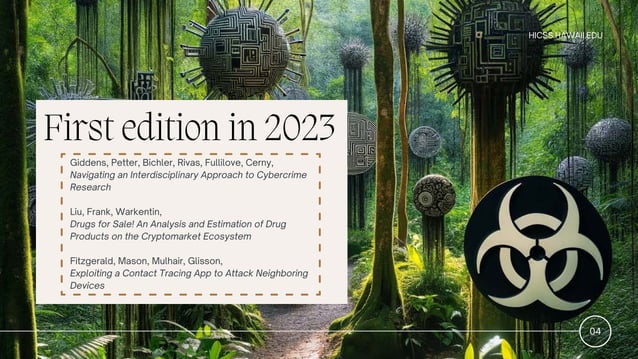 After the Attack: Introduction to the Cybercrime Minitrack | PPT