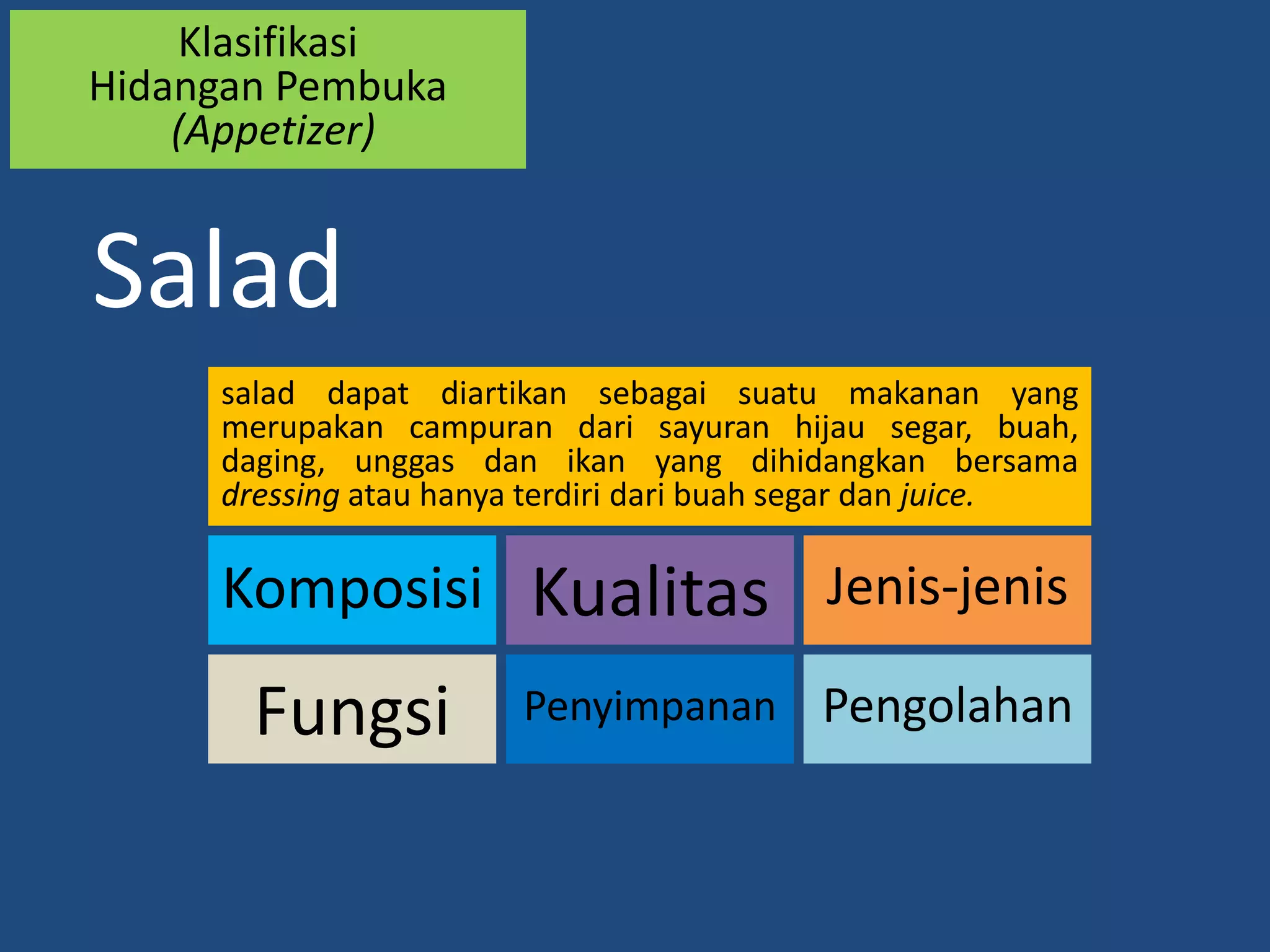 Hidangan pembuka (appetizer) | PPTX