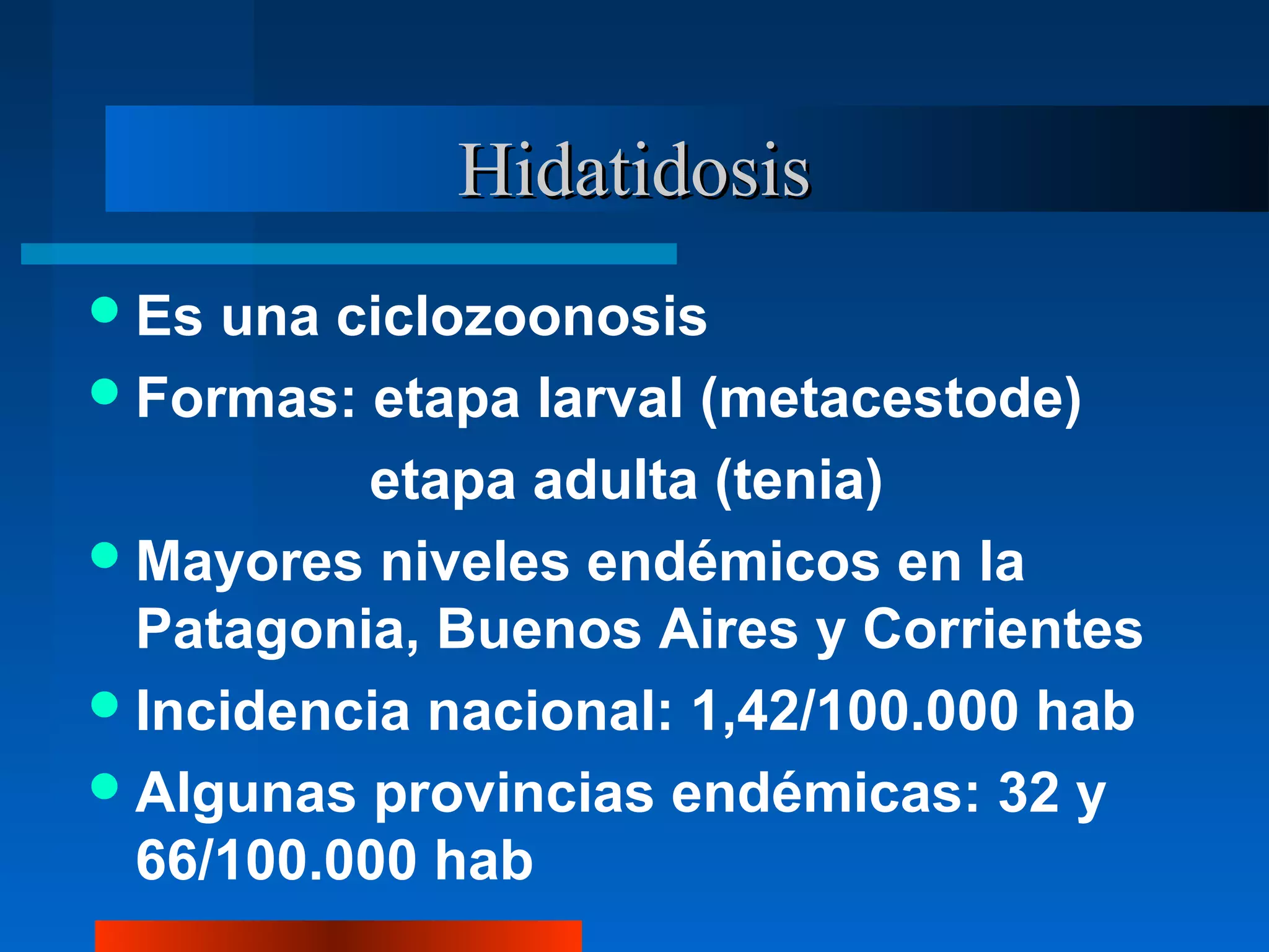 Hidatidosis hepatica (hsrg) | PPT