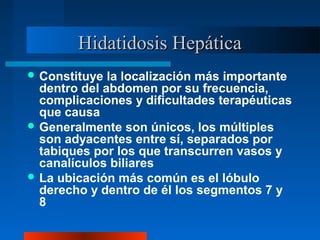 Hidatidosis hepatica (hsrg) | PPT