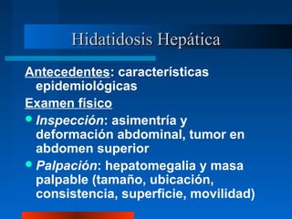 Hidatidosis hepatica (hsrg) | PPT
