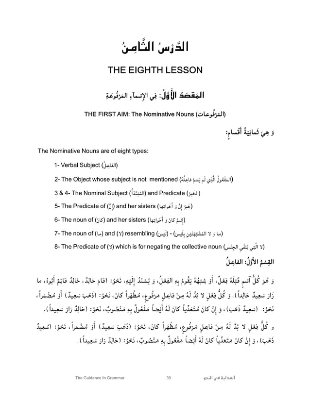 Hidayatun nahw translation (1) | PDF