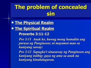 Hidden Sin | PPT