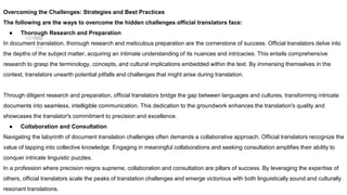 Hidden Challenges of Document Translation: How Official Translators ...