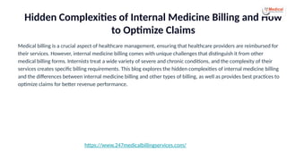 Hidden Complexities of Internal Medicine Billing and How to Optimize ...