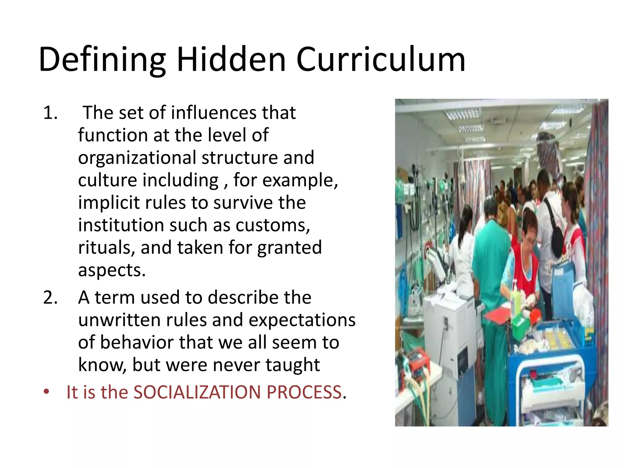 Hidden cuirriculum | PPTX