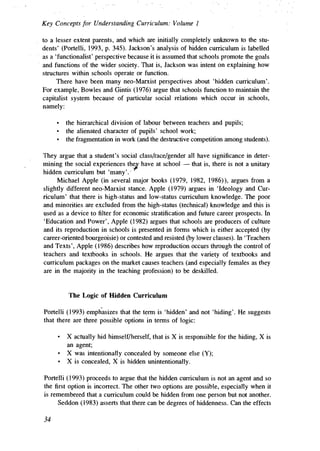 Hidden curriculum | PDF