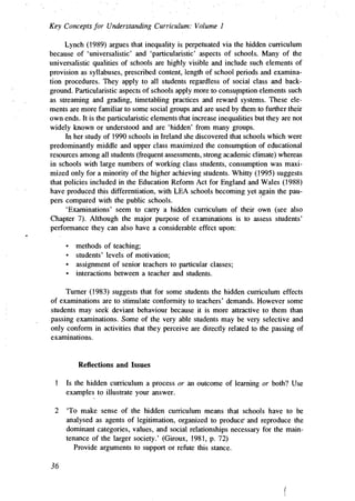 Hidden curriculum | PDF