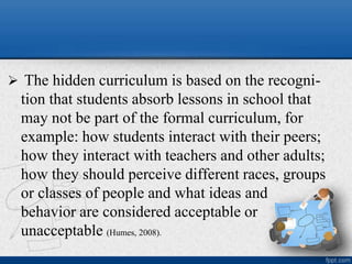 Hidden curriculum | PPT