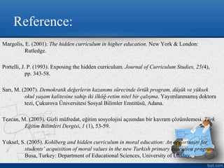 Hidden curriculum | PPT