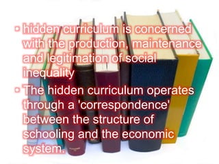 HIDDEN CURRICULUM AND CORRESPONDENCE THEORY | PPTX