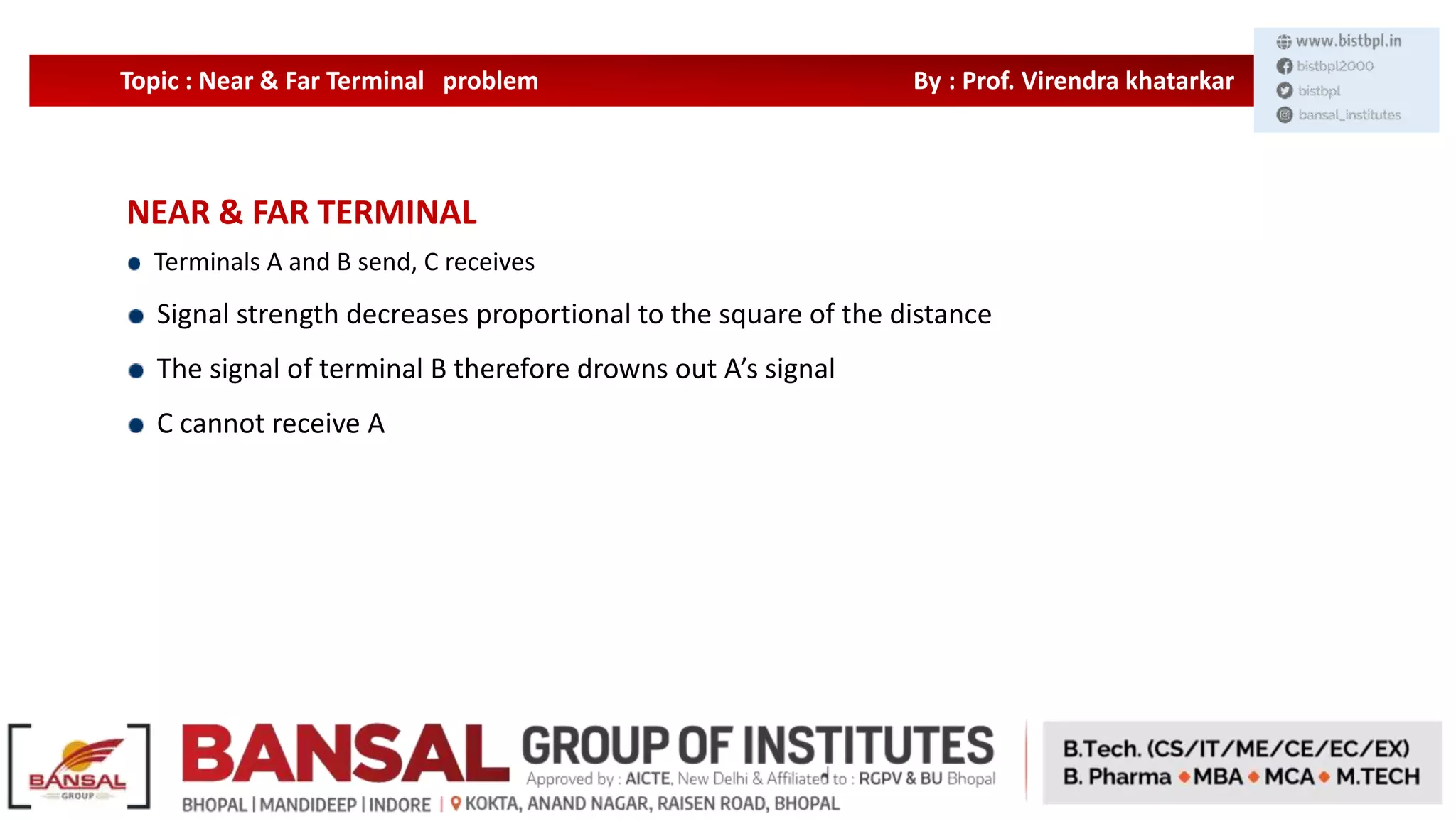Hidden & exposed terminal problem | PPTX