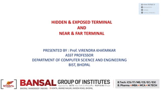 Hidden & exposed terminal problem | PPTX