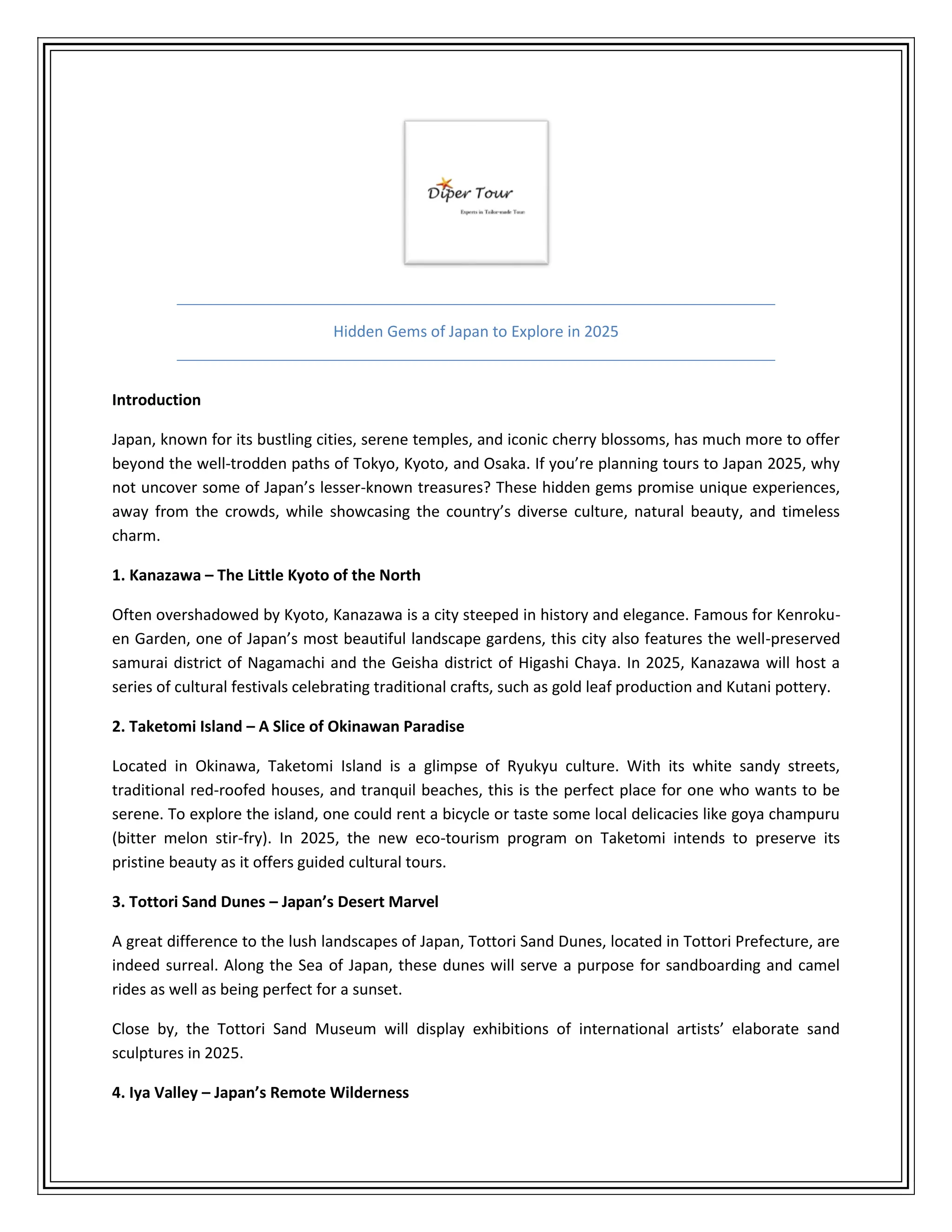 Get the Hidden Gems of Japan to Explore in 2025 | PDF