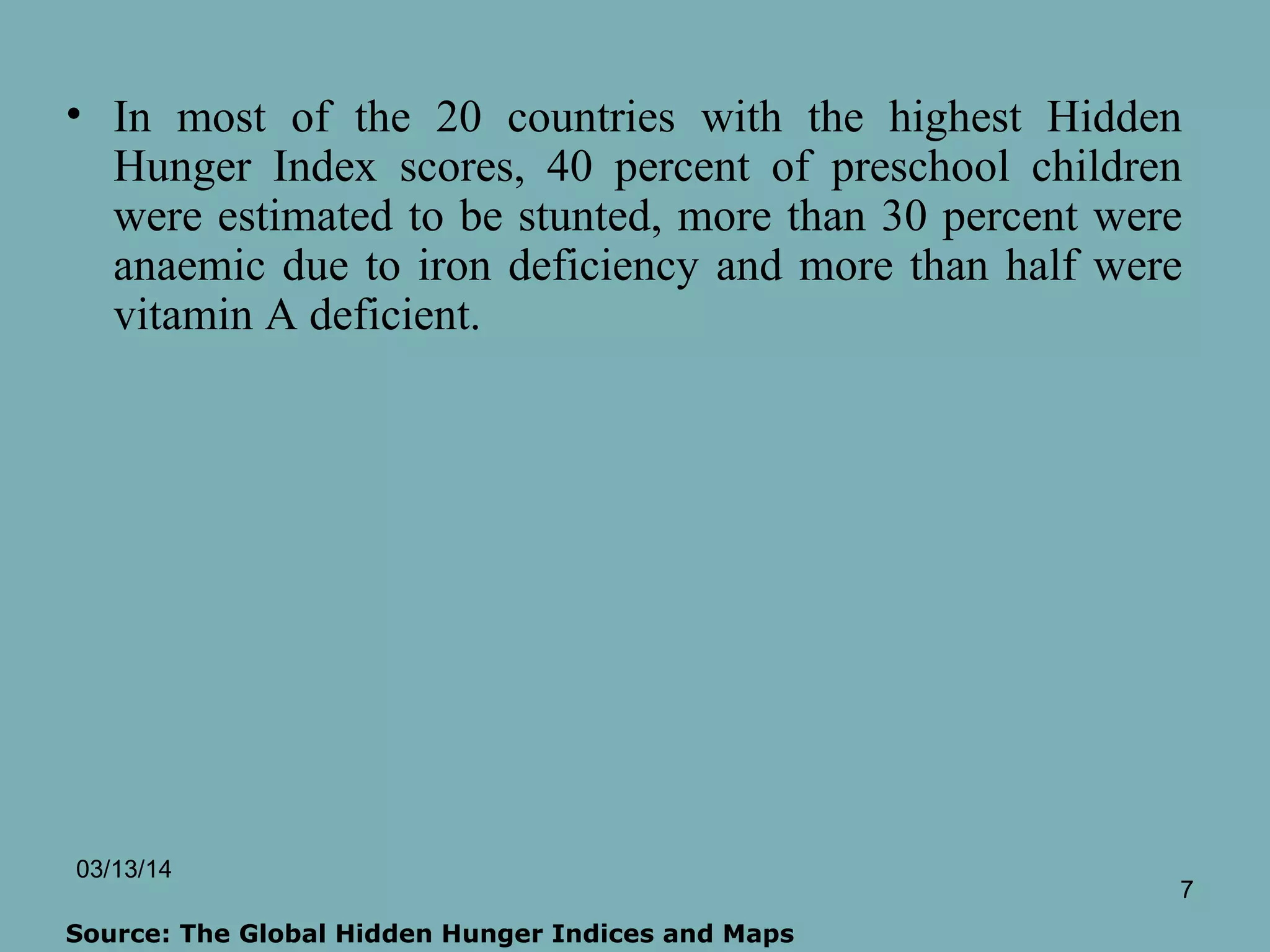 Hidden hunger | PPT