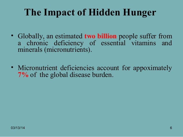 Hidden hunger