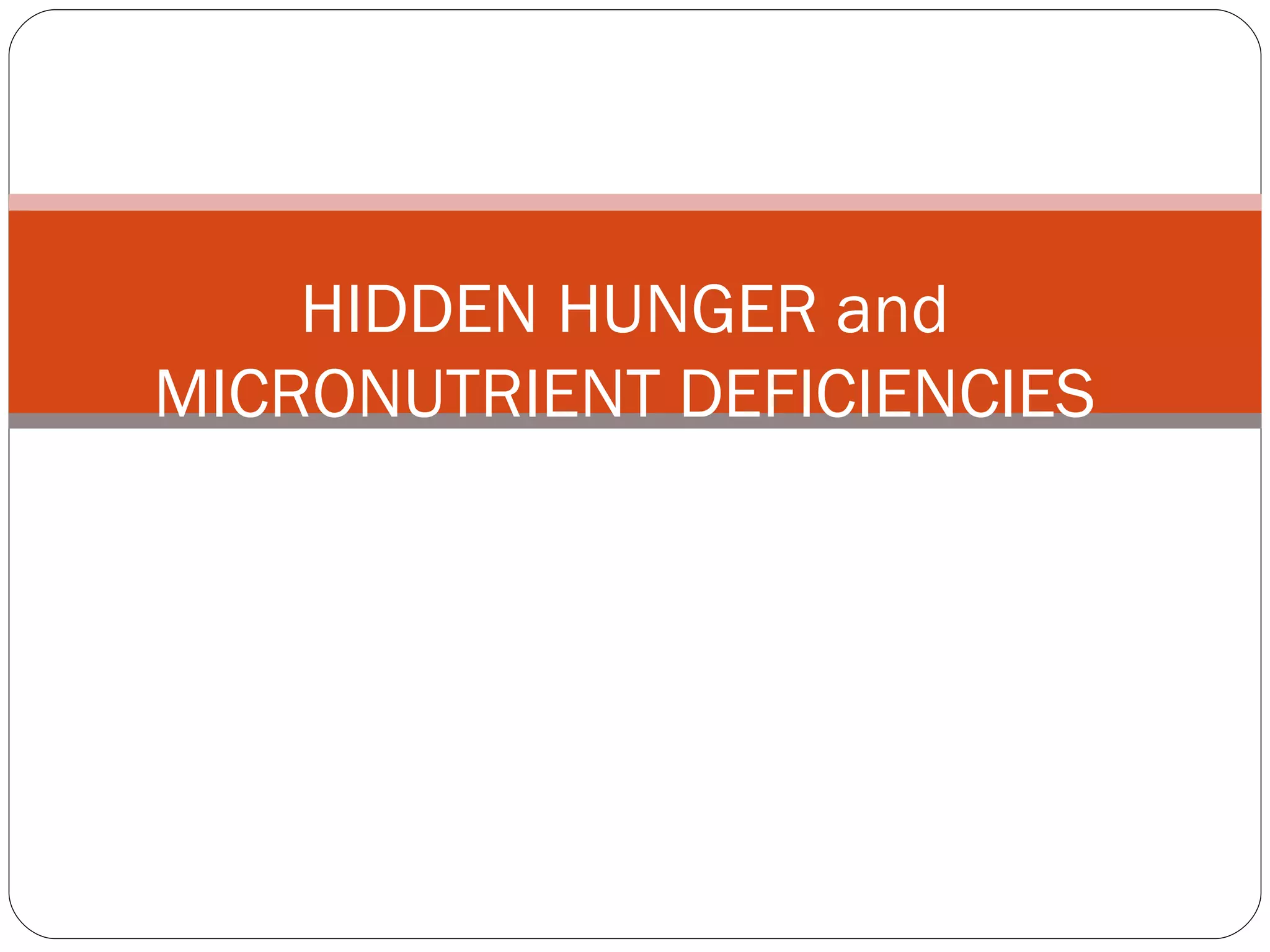 Hidden Hunger Padare | PPT