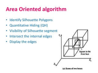 Hidden line removal algorithm | PPTX