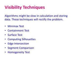 Hidden line removal algorithm | PPTX
